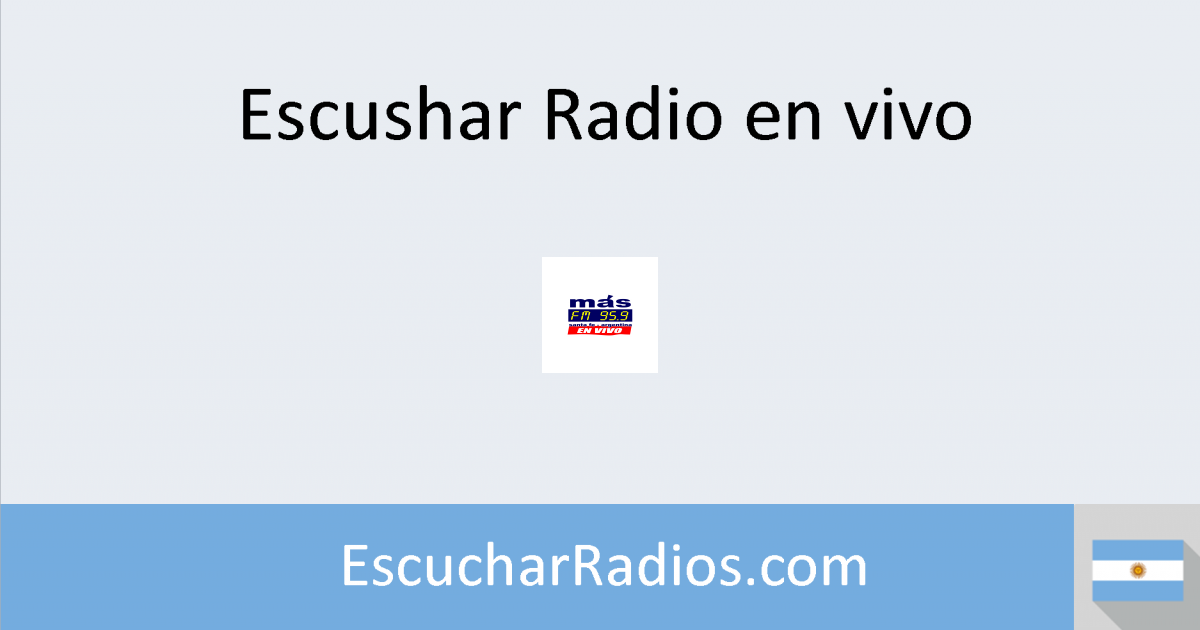 MÁS FM en vivo - Escuchar Radio Online